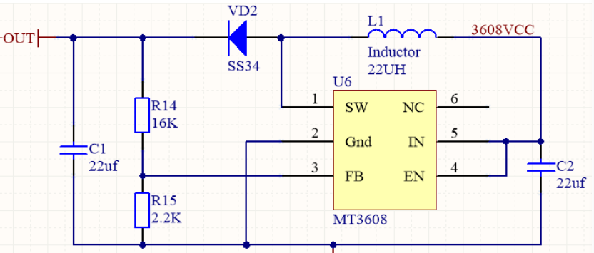 DC-DC升压电路LN3608芯片